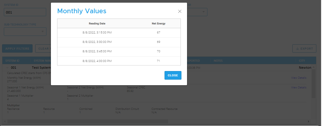 How to view CPS submission and available calculation data in PTS? – MassCEC